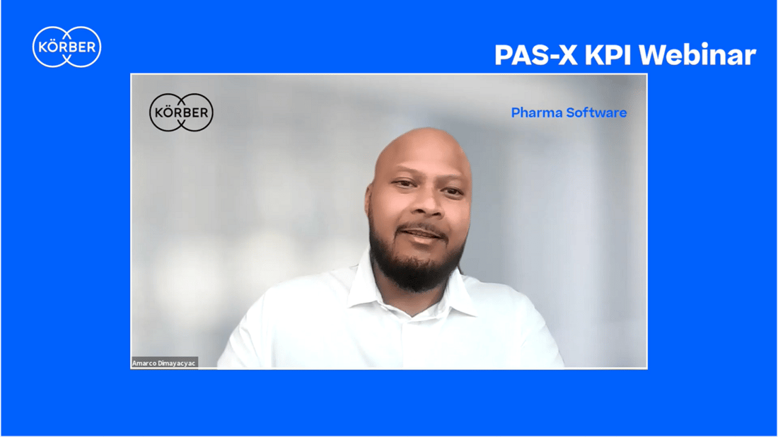 Körber Pharma | Software | PAS-X KPI Webinar
