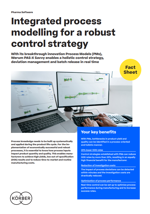 Körber Pharma | Software | Werum PAS-X Savvy Factsheet