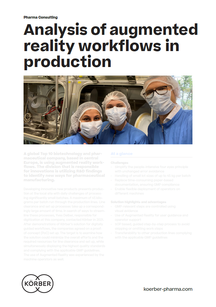 Körber | Augmented Reality Workflows for Your Pharma Production