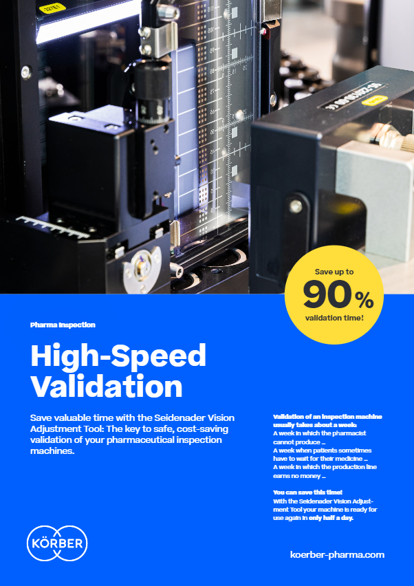 Körber | High Speed Pharmaceutical Inspection Validation