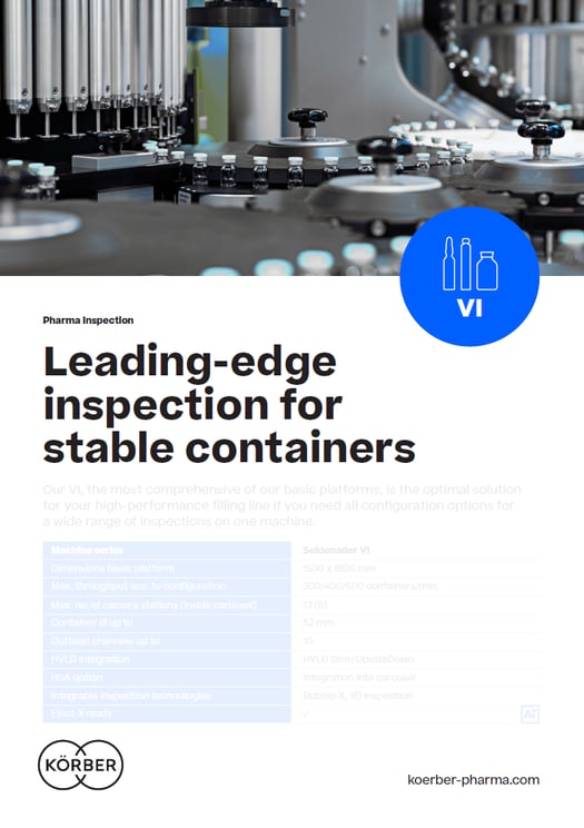 Körber VI | Pioneer Pharmaceutical Inspection Machines