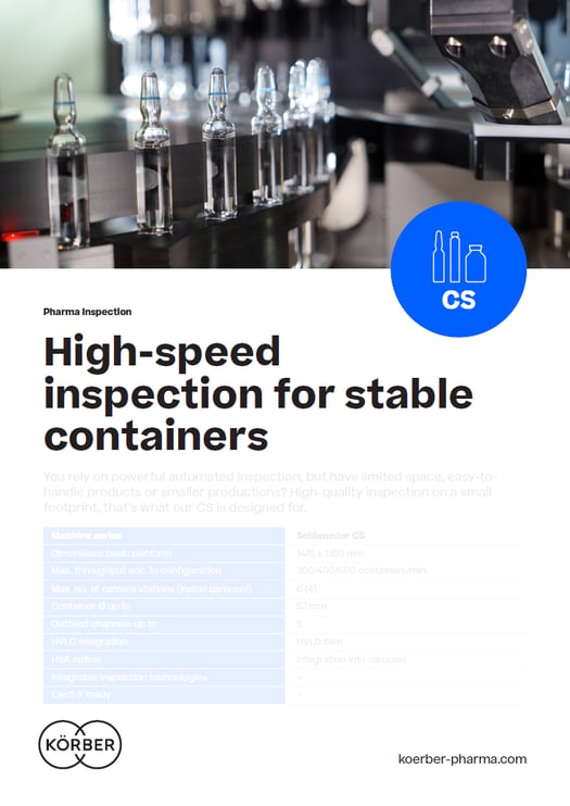 Körber CS | Innovative Pharmaceutical Inspection Machines