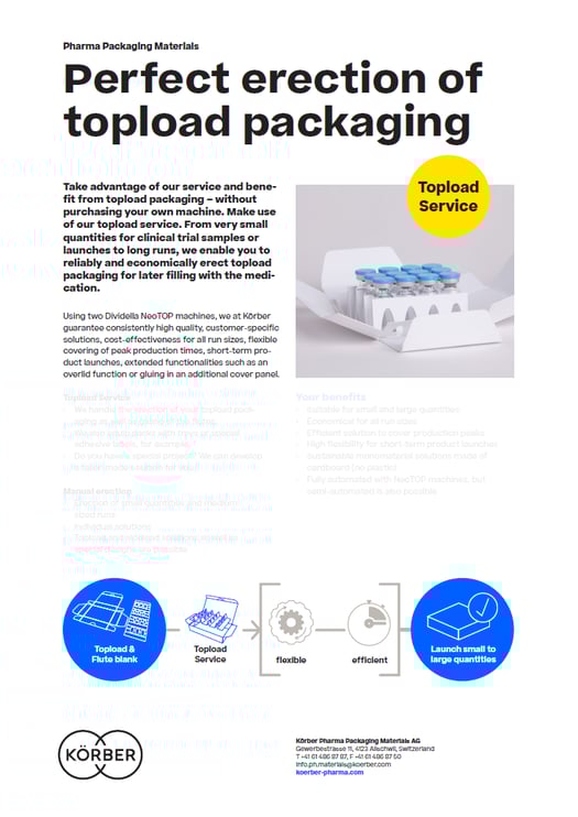 Körber | Sustainable Pharmaceutical Packaging Solutions