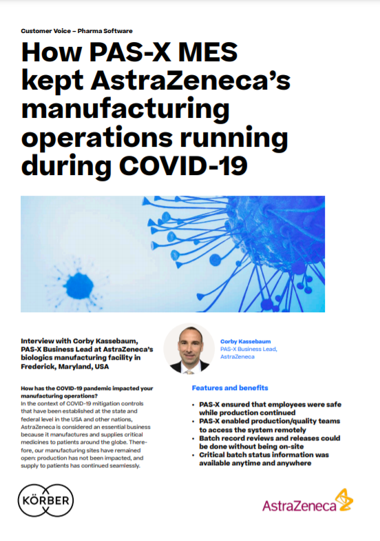 Körber Pharma | Software | Case Study AstraZeneca Covid-19