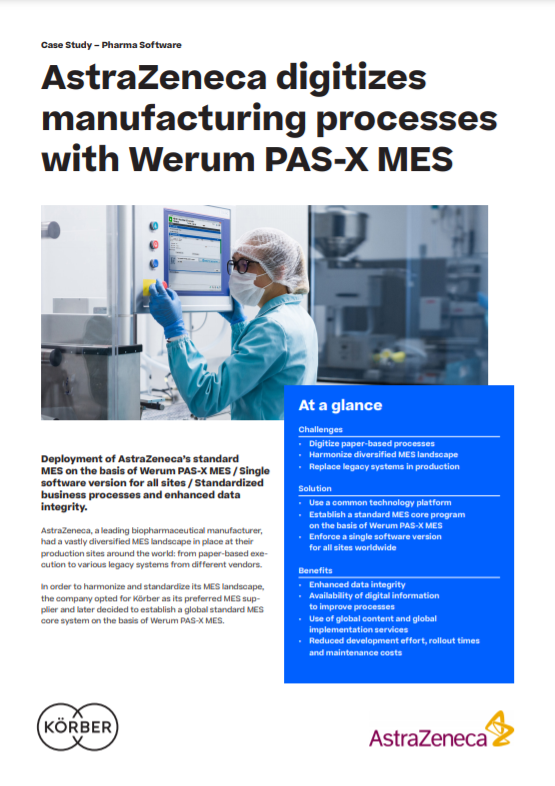 Körber Pharma | Software | Case Study AstraZeneca