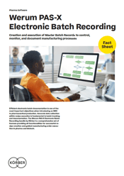 Körber Pharma | Software | PAS-X Electronic Batch Recording